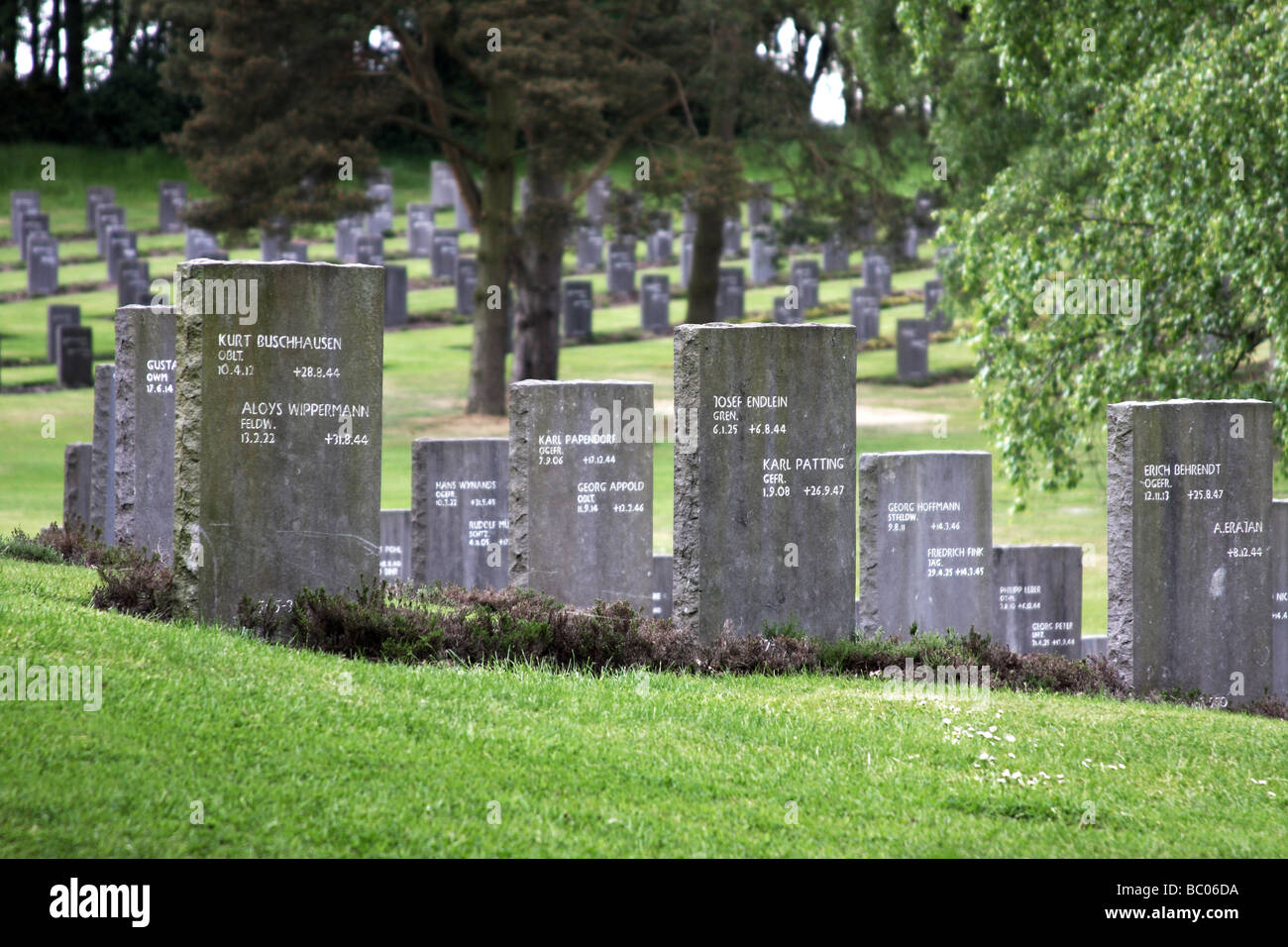 The german military war graves cemetery situated on Cannock Chase for ...