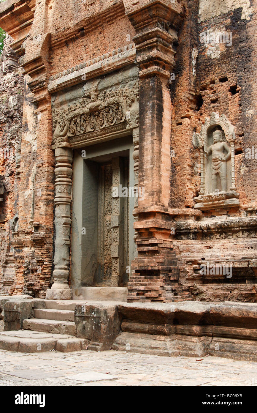 [Preah Ko] temple ruins, [Roluos Group], Angkor, Cambodia Stock Photo ...