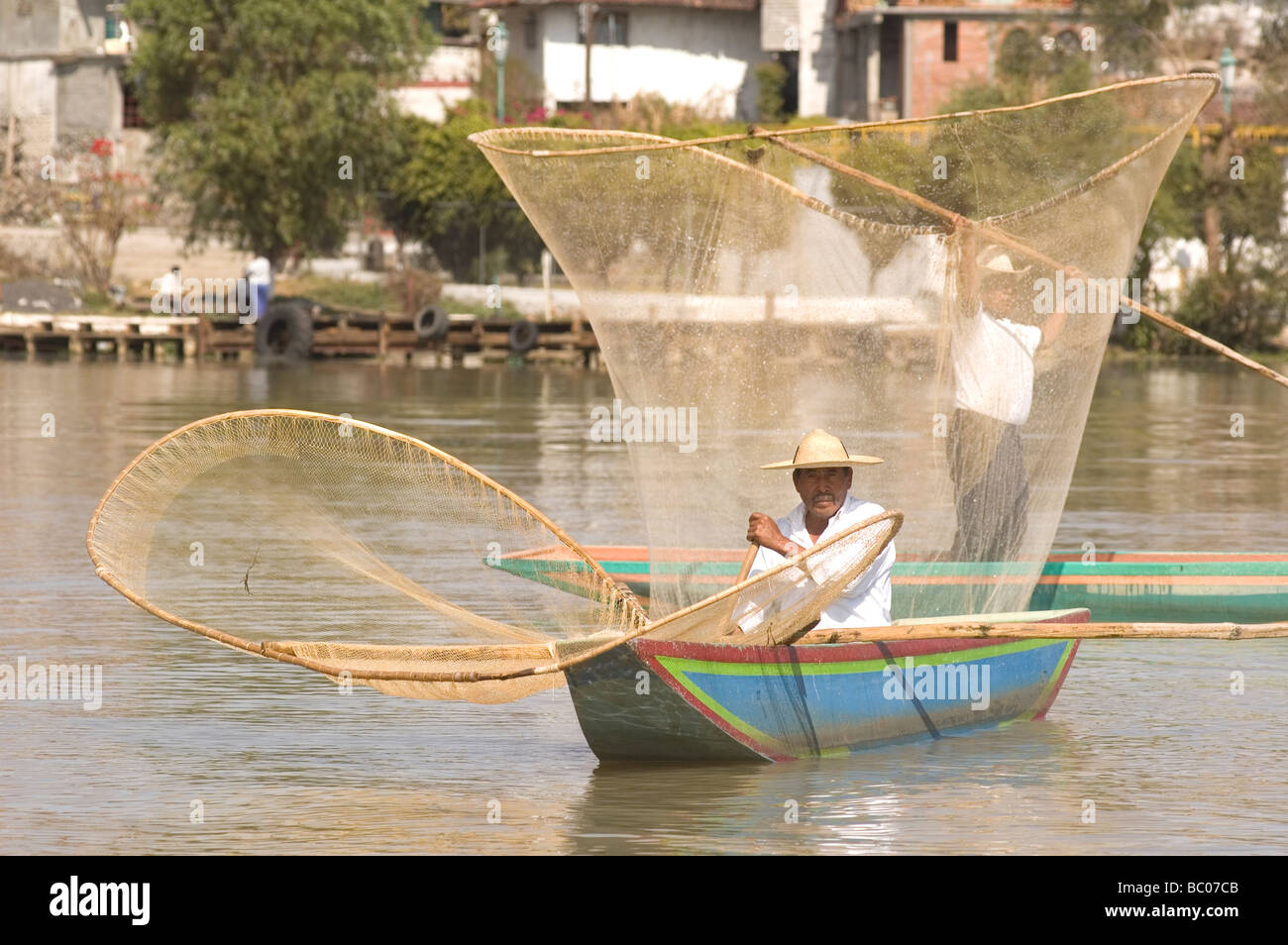Mexico fishing butterfly net hi-res stock photography and images - Alamy