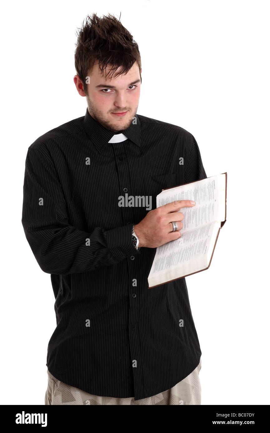 Twenty year old young pastor Stock Photo - Alamy