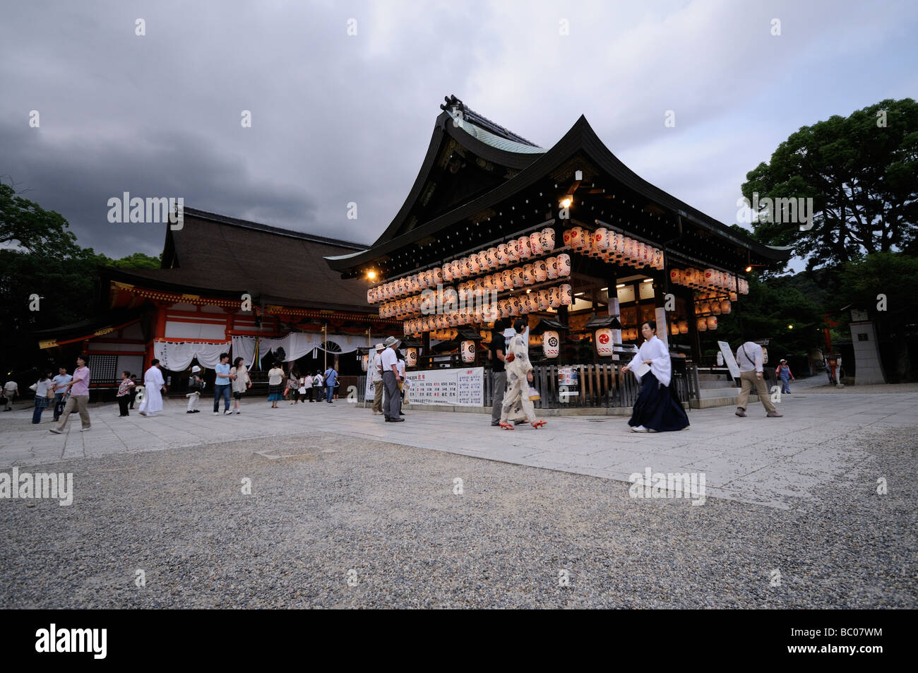 Main hall yasaka shrine hi-res stock photography and images - Alamy
