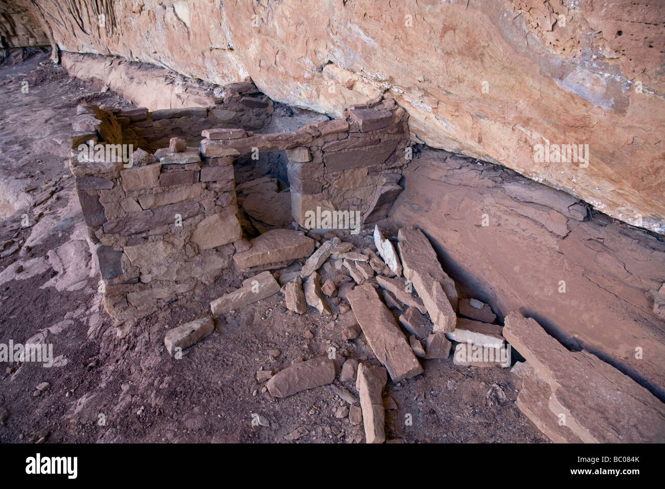 Prehistoric Anasazi cliff dwelling in Grand Gulch Primitive Area in ...