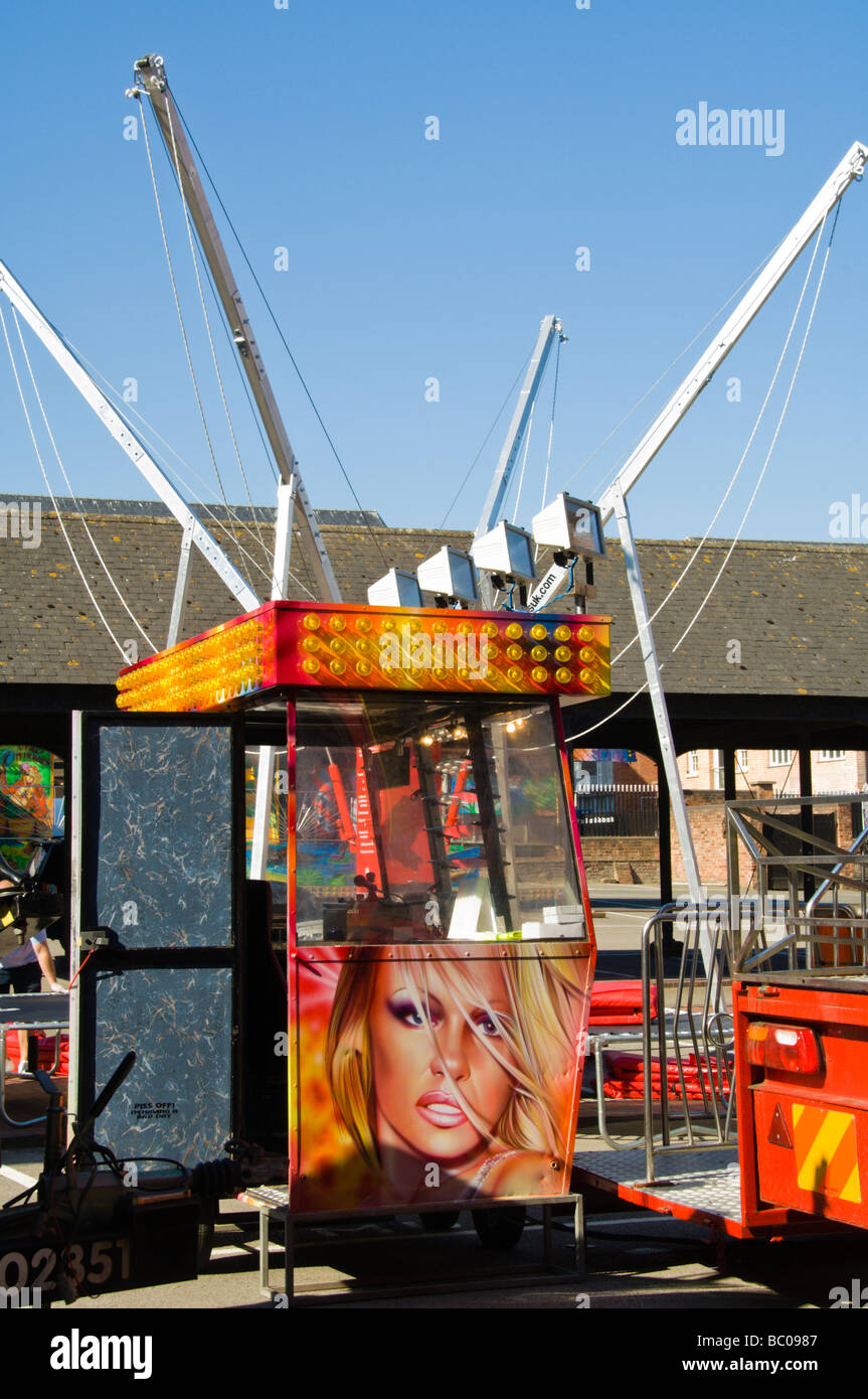 Fairground ride at Gloucester historic docks Stock Photo - Alamy