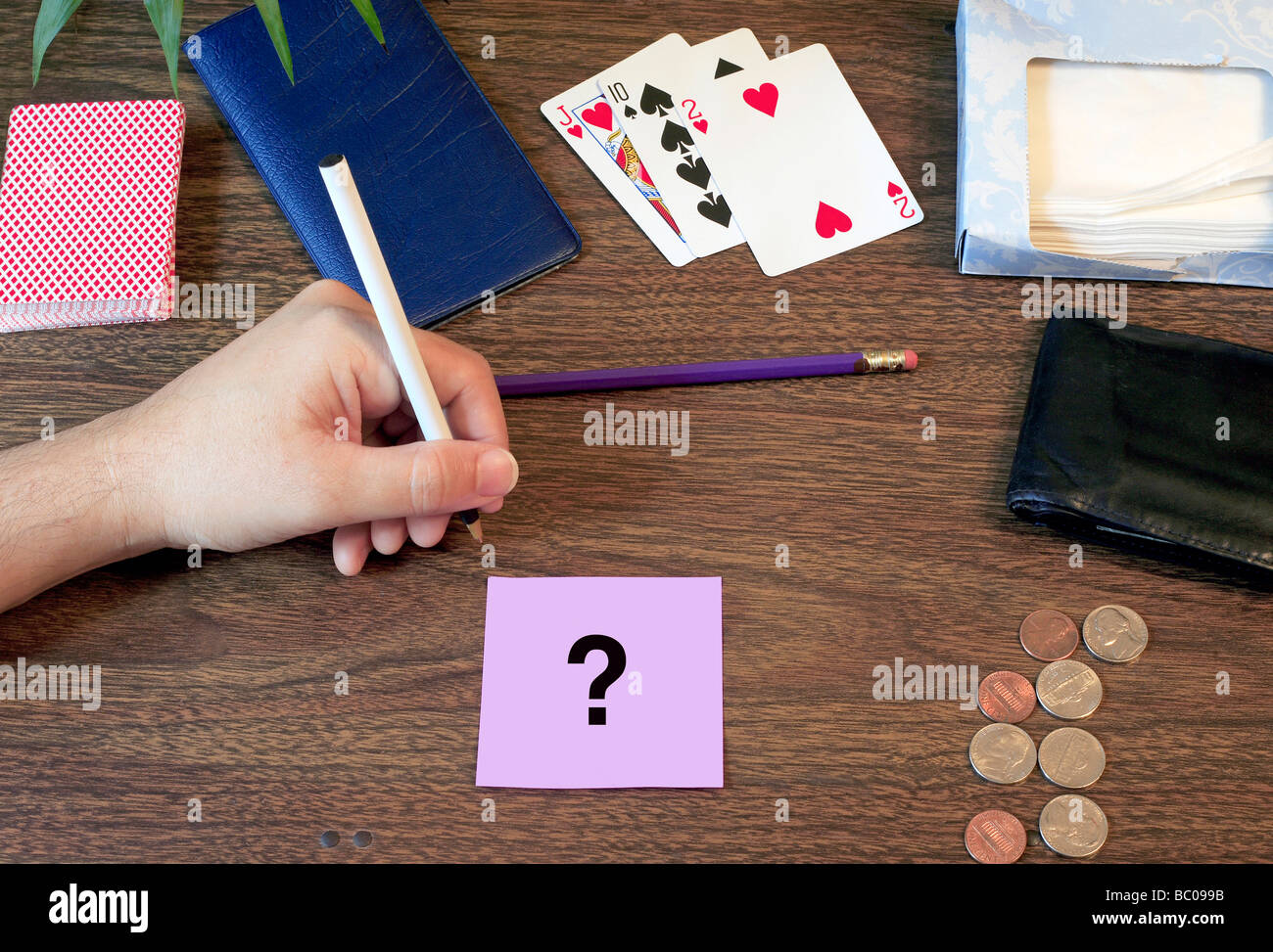 question mark on paper Stock Photo - Alamy