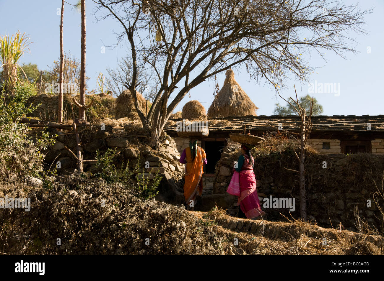 Hiking through indian villages hi-res stock photography and images - Alamy
