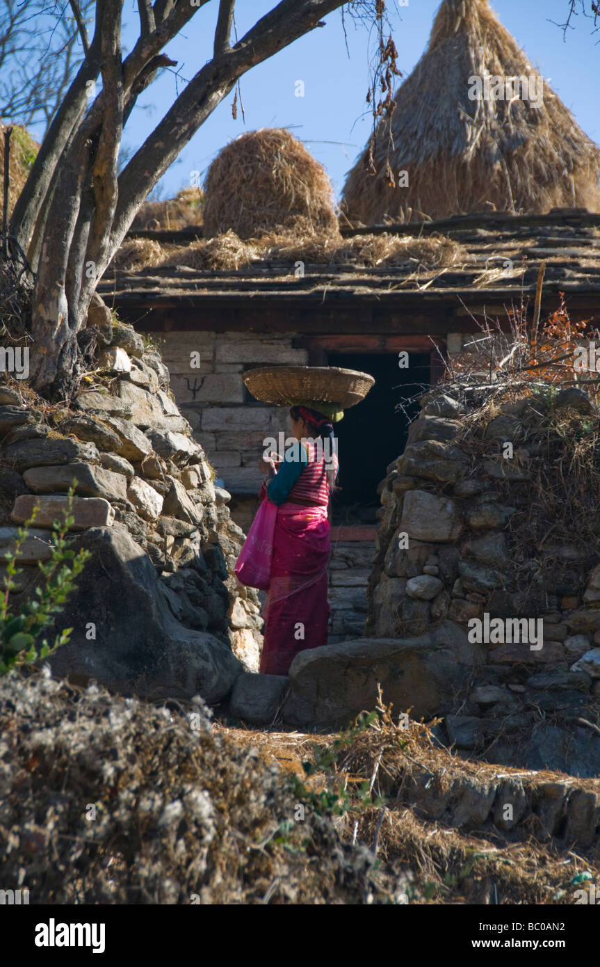 Rural India, Lower Himalayas,Kumaon Villagers, Villages, Ancient ...