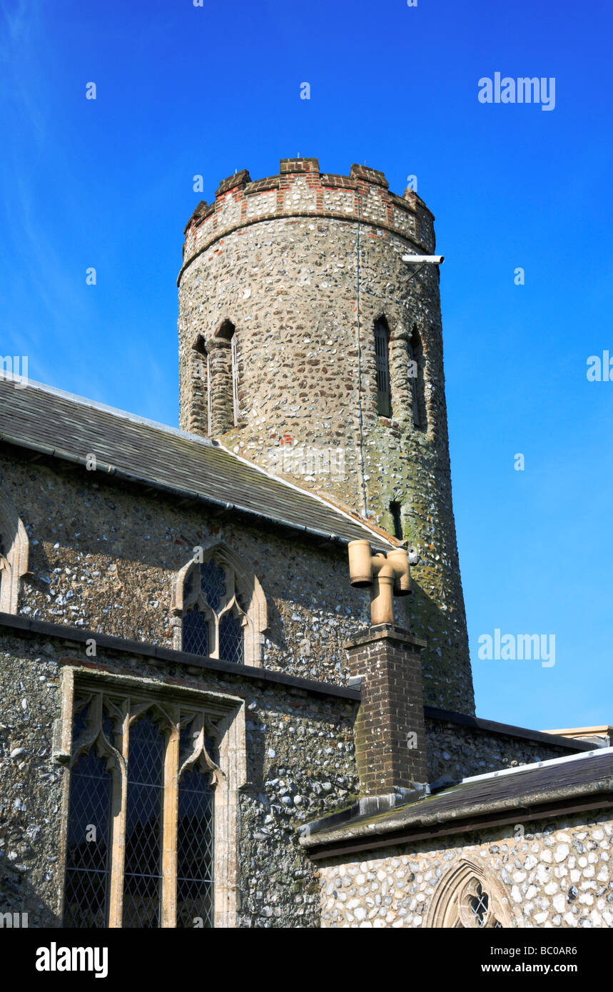 Round tower saxon church hi-res stock photography and images - Alamy