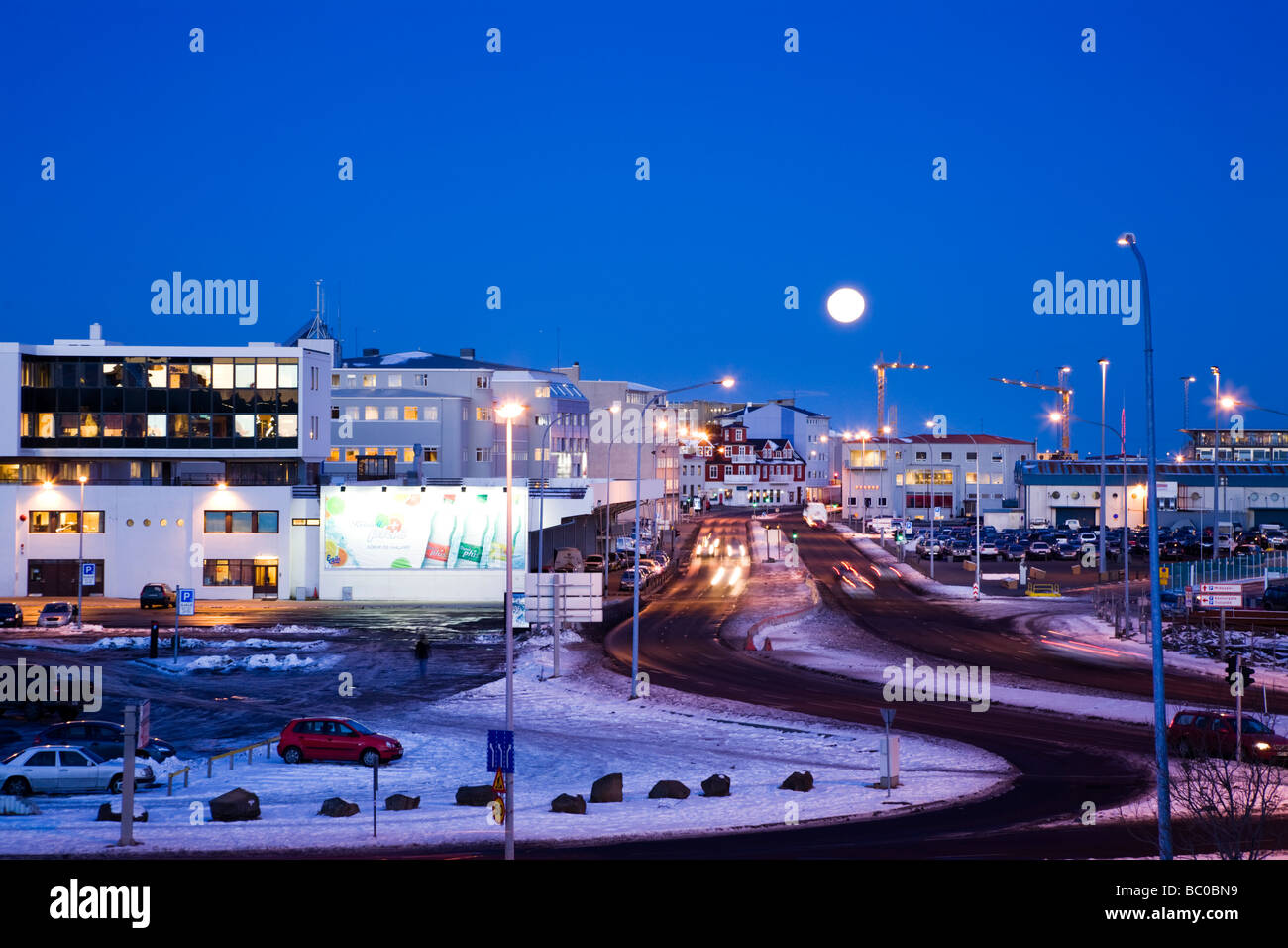 Iceland winter road hi-res stock photography and images - Alamy