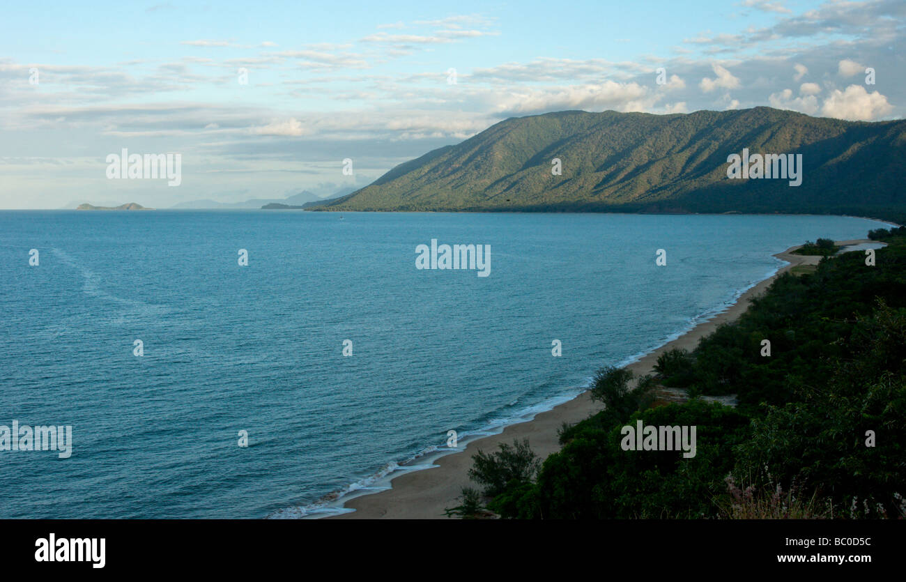 The Coast line of the rainforest region of Carins Queensland Stock ...