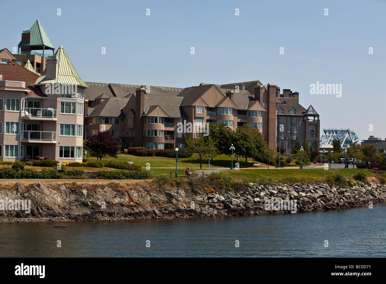 Waterfront buldings in Victoria BC Canada Stock Photo - Alamy