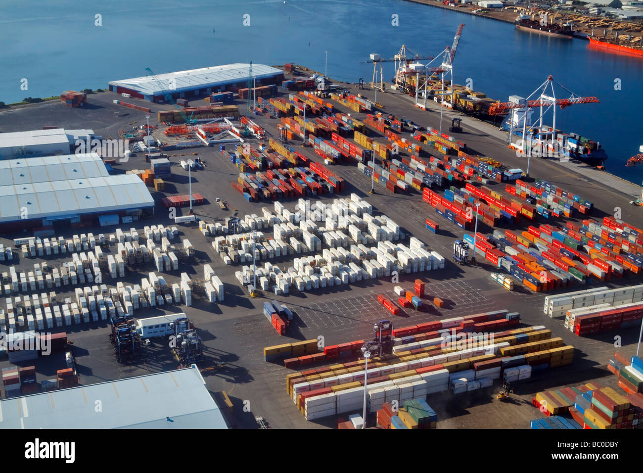 Container Port, Tauranga, New Zealand Stock Photo - Alamy