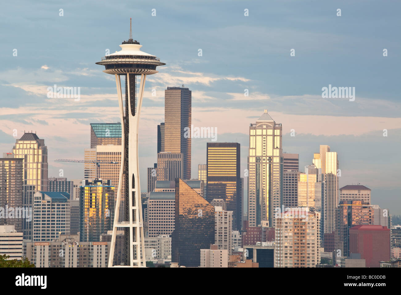 Panoramic view of Seattle skyline from Kerry park WA USA Stock Photo ...