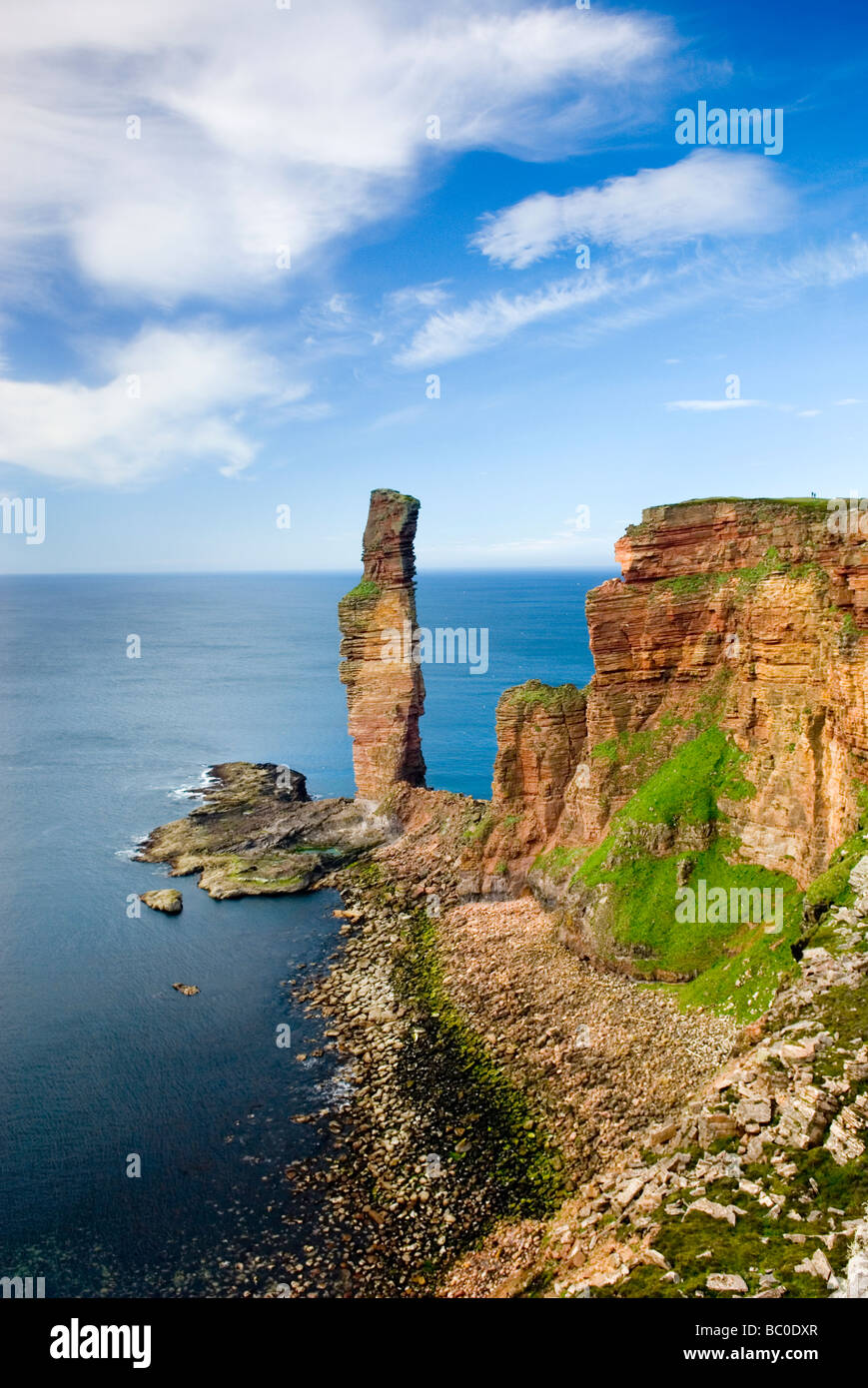 The Old Man Of Hoy a 450 tall sea stack on the Isle of Hoy Orkney ...