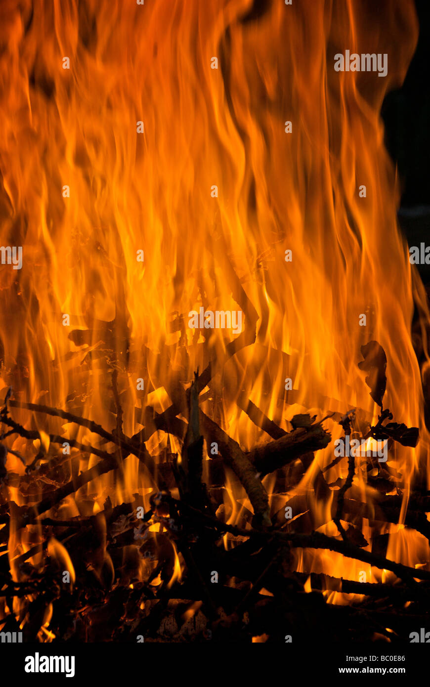 Brazier Fire Flames Stock Photo - Alamy
