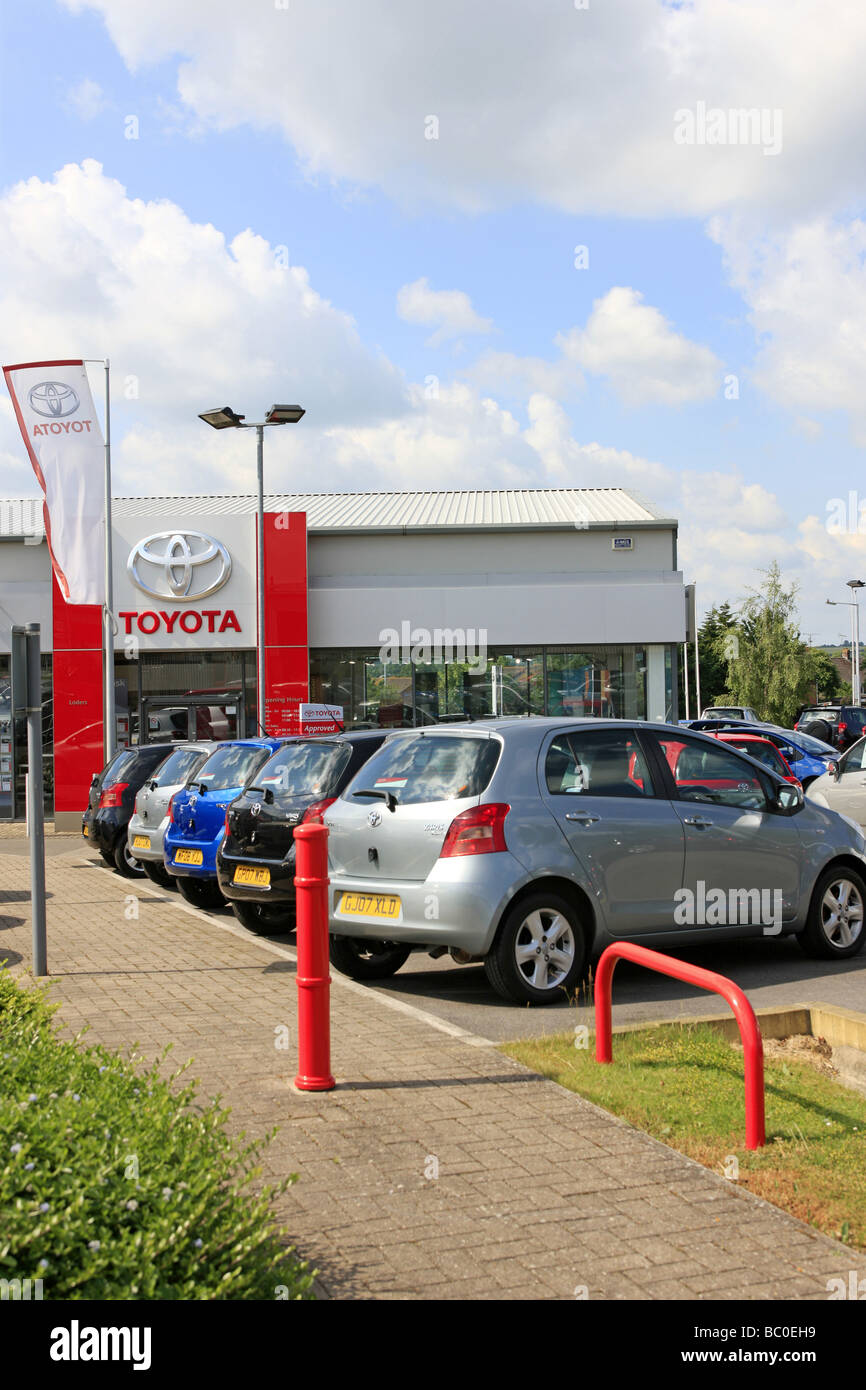 Toyota Japanese Car dealership and forecourt logo Stock Photo - Alamy