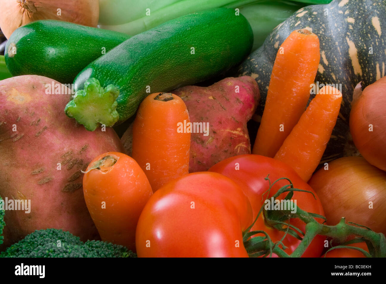 Selection of market fresh vegetables Stock Photo - Alamy