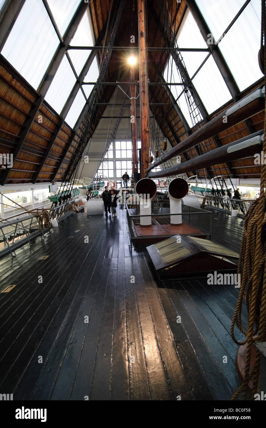 Fram ship at Fram Museum on Bygdøy Peninsula, Oslo, Norway, Scandinavia ...