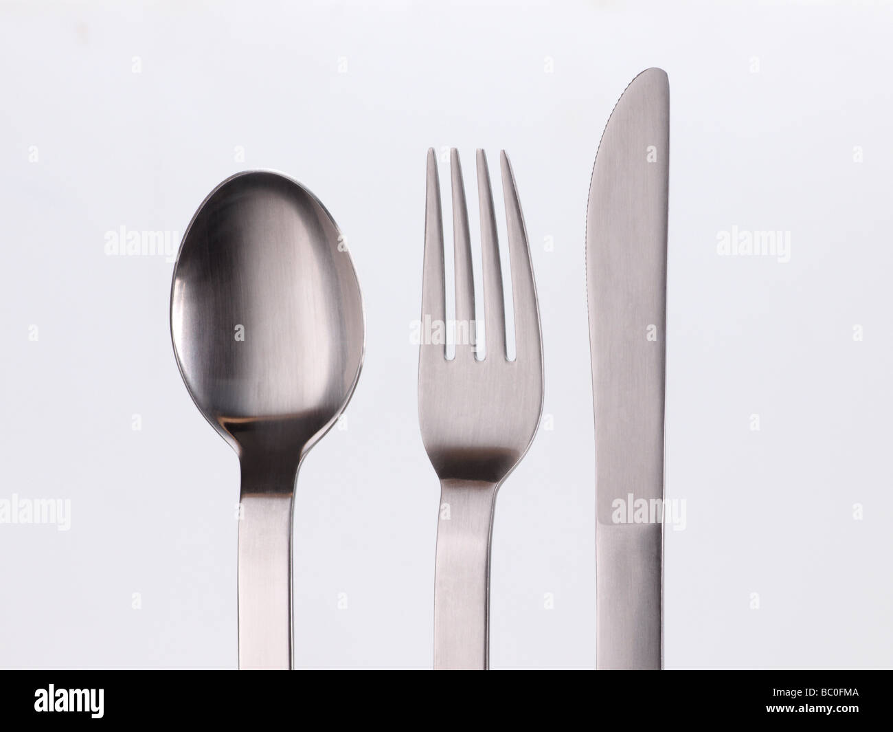 Knife fork and spoon Stock Photo - Alamy