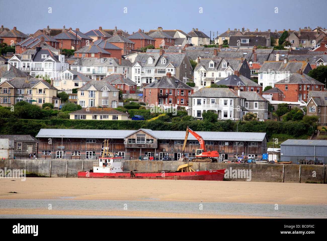Padstow Dock Cornwall Stock Photo - Alamy