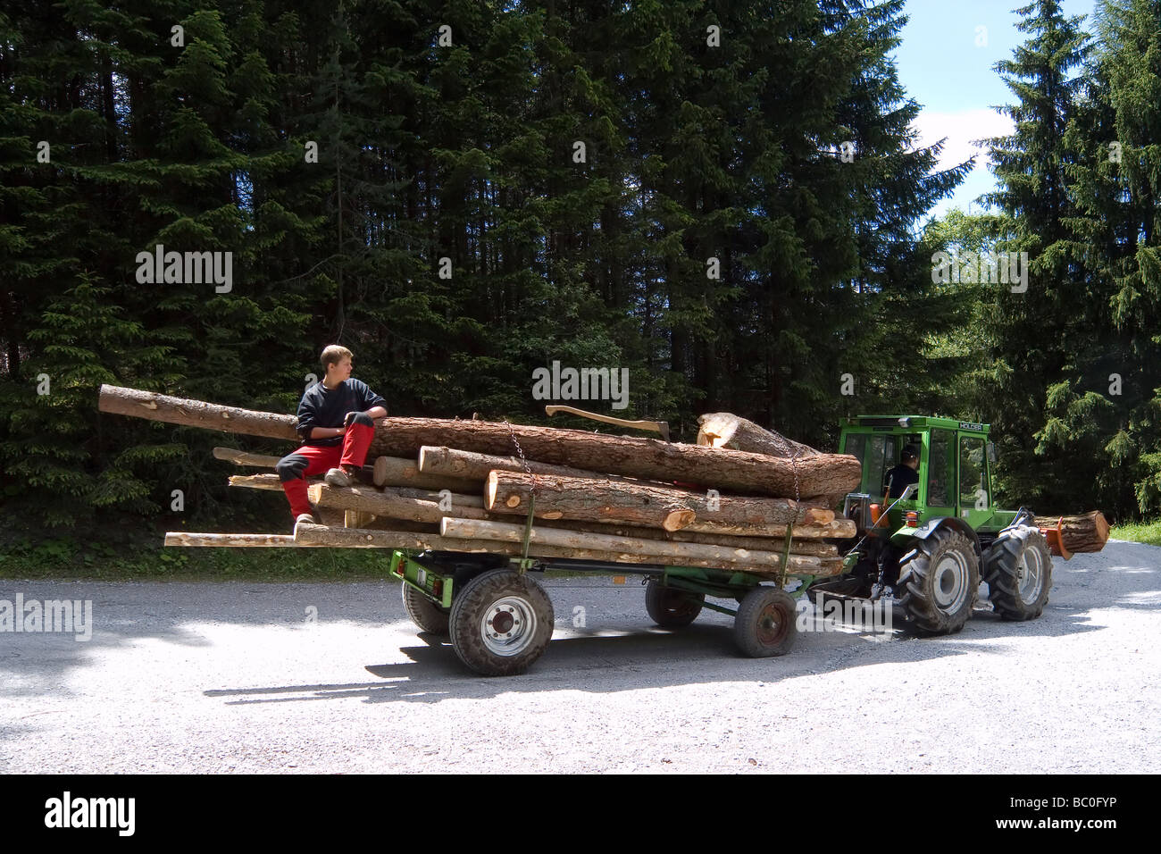 Timber tractor hi-res stock photography and images - Alamy