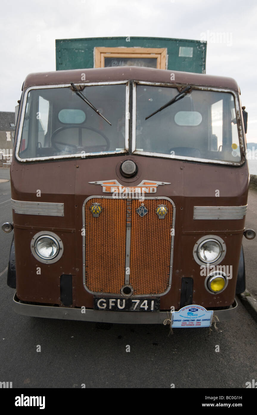 Leyland vintage lorry at rally Stock Photo - Alamy
