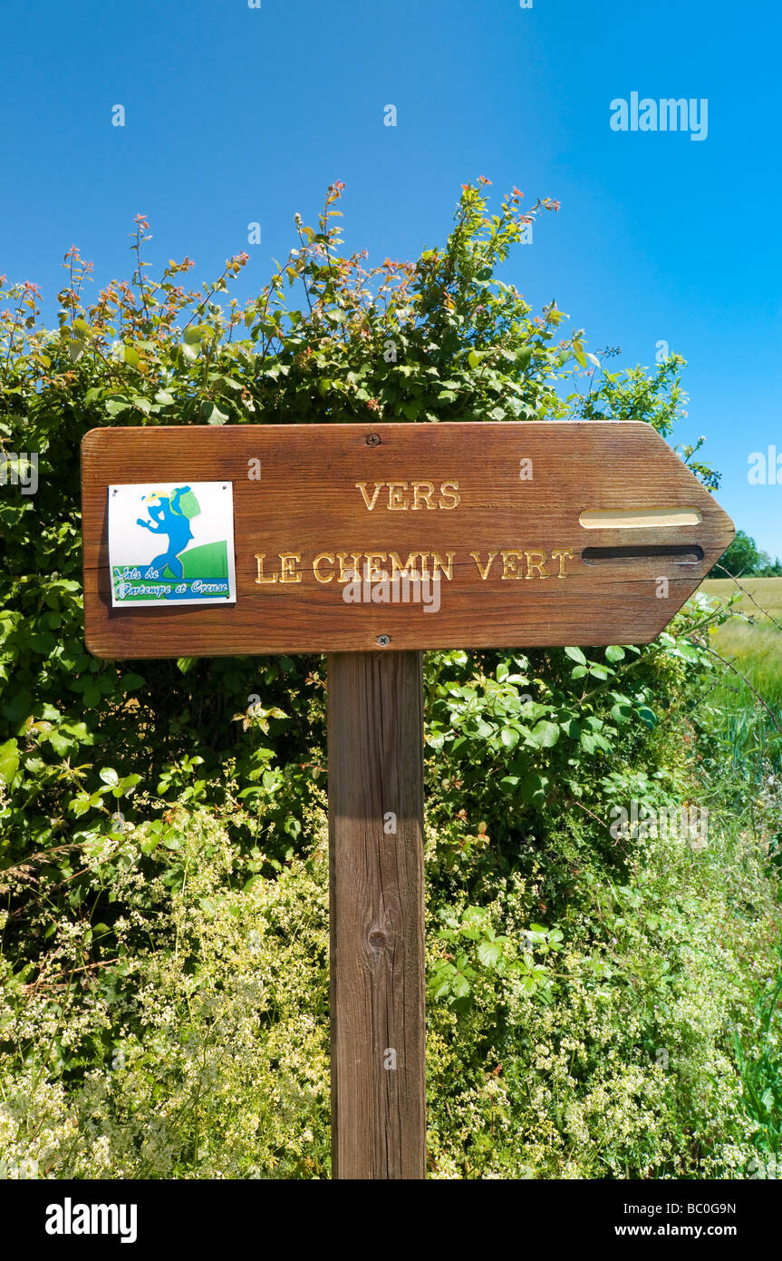 Tourist walking path direction sign - Vienne, France Stock Photo - Alamy