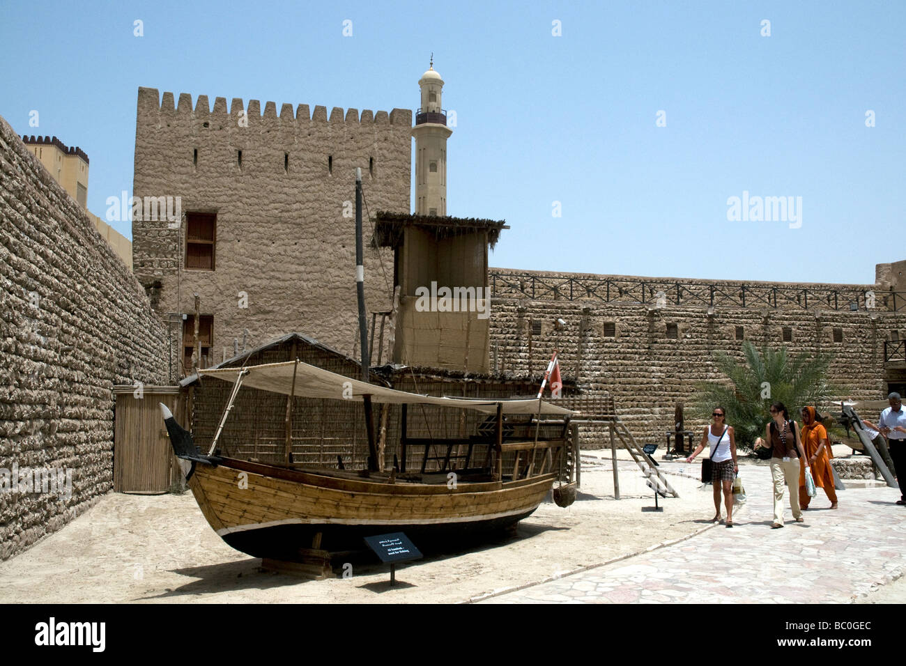 A classic Arab dhow, a small sambuk, is the centrepiece of the Dubai ...