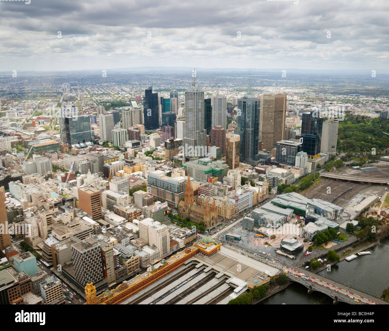 View over Melbourne Stock Photo - Alamy