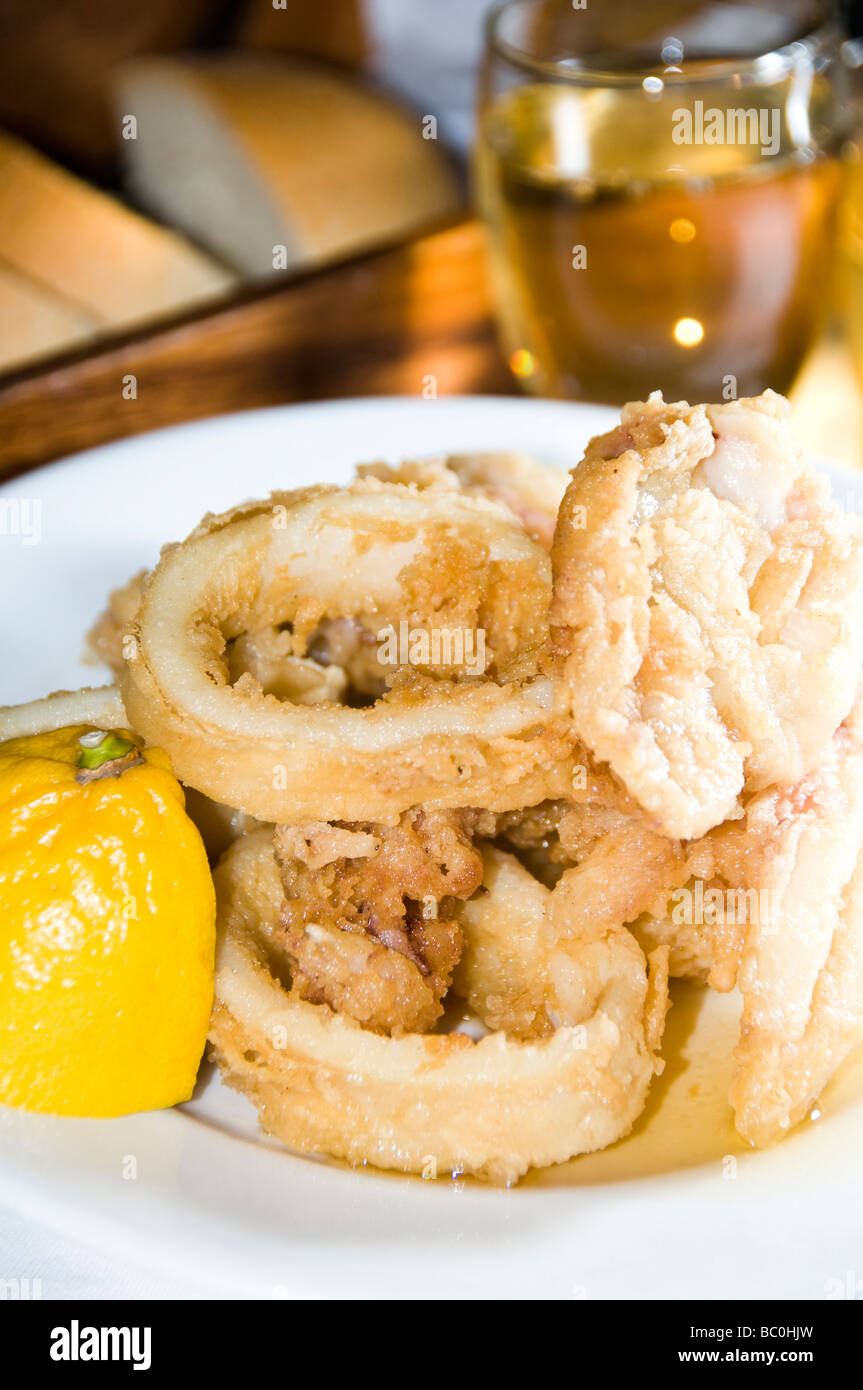 Fried squid greece hi-res stock photography and images - Alamy
