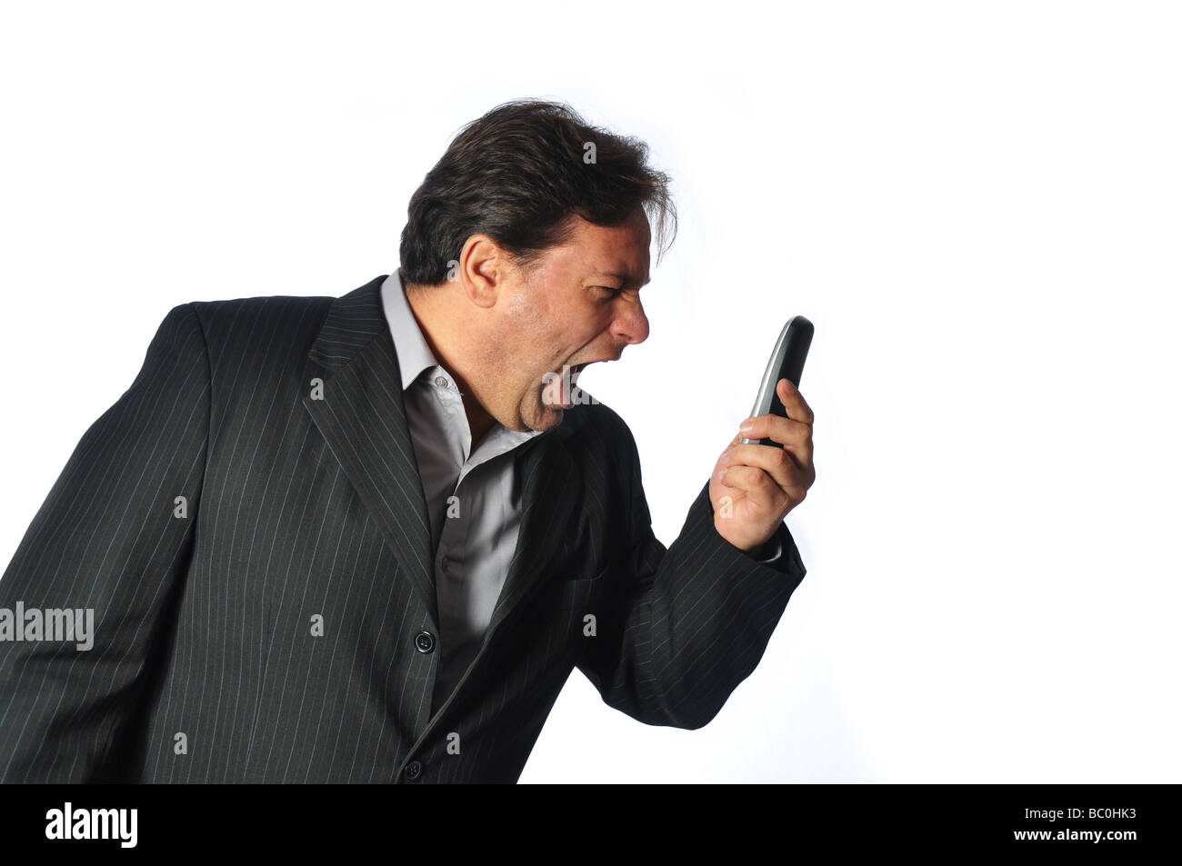 Angry man shouting hi-res stock photography and images - Alamy