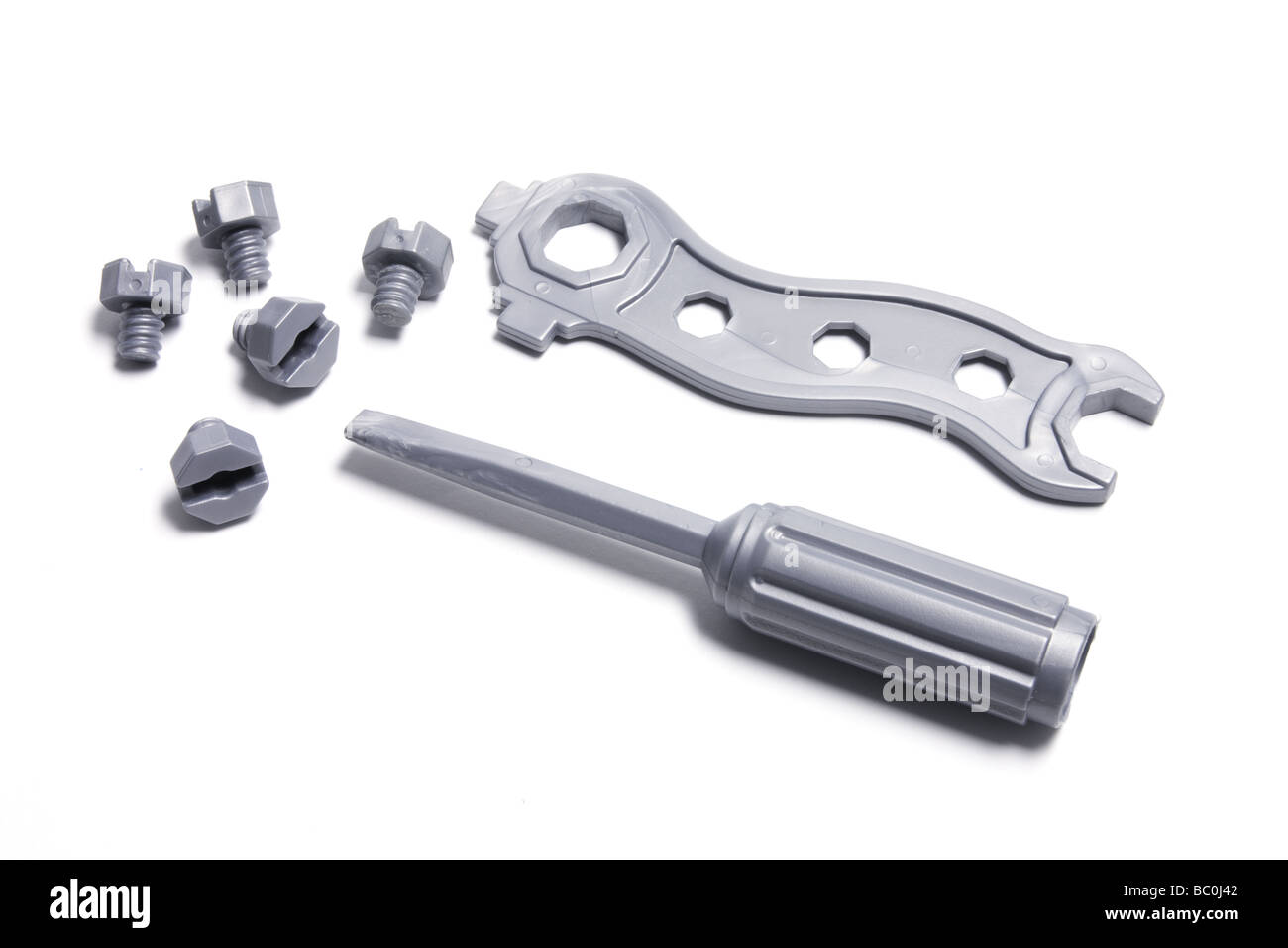Plastic Toy Tools Stock Photo - Alamy