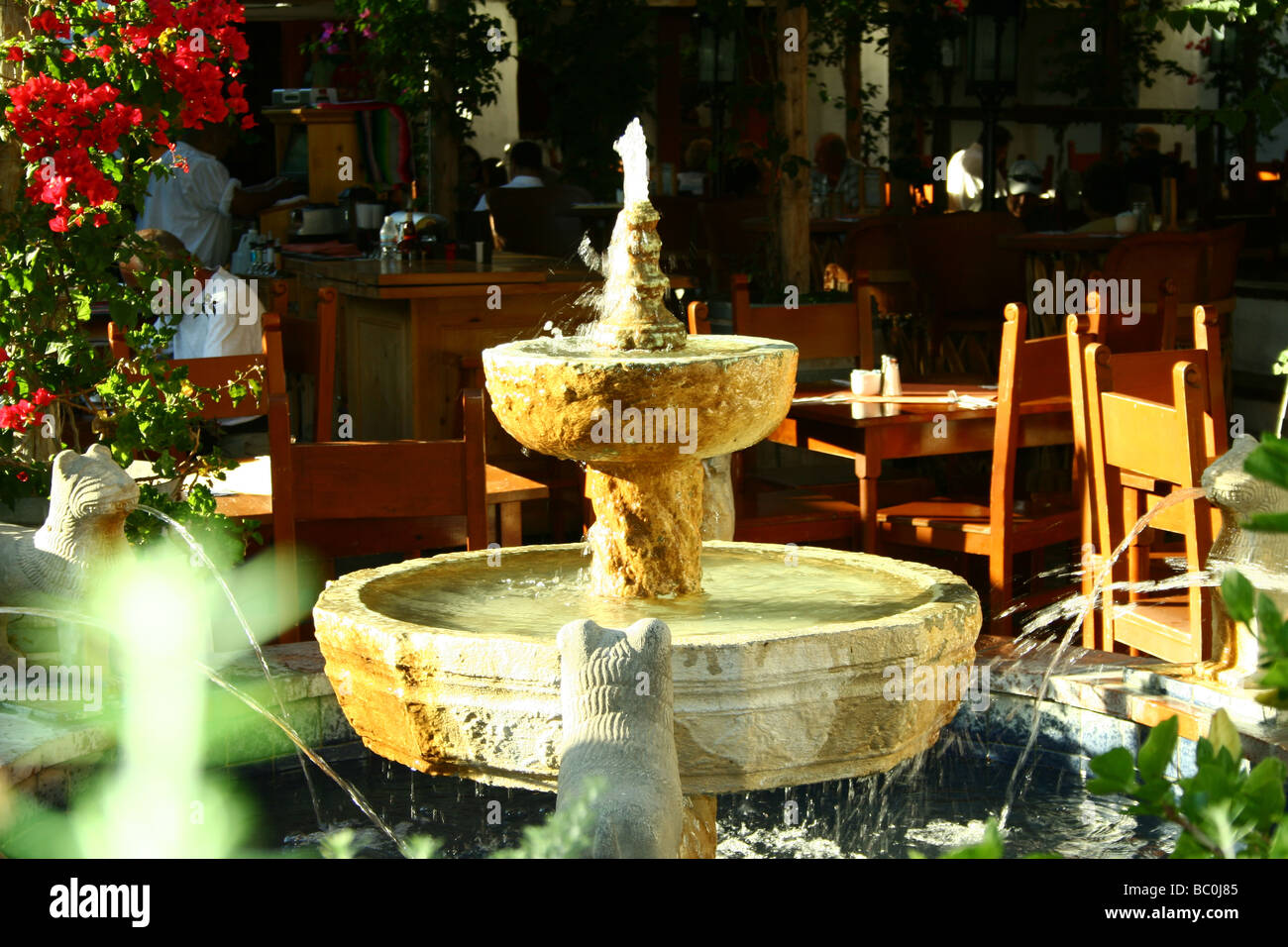 fountain in a restaurant Stock Photo - Alamy