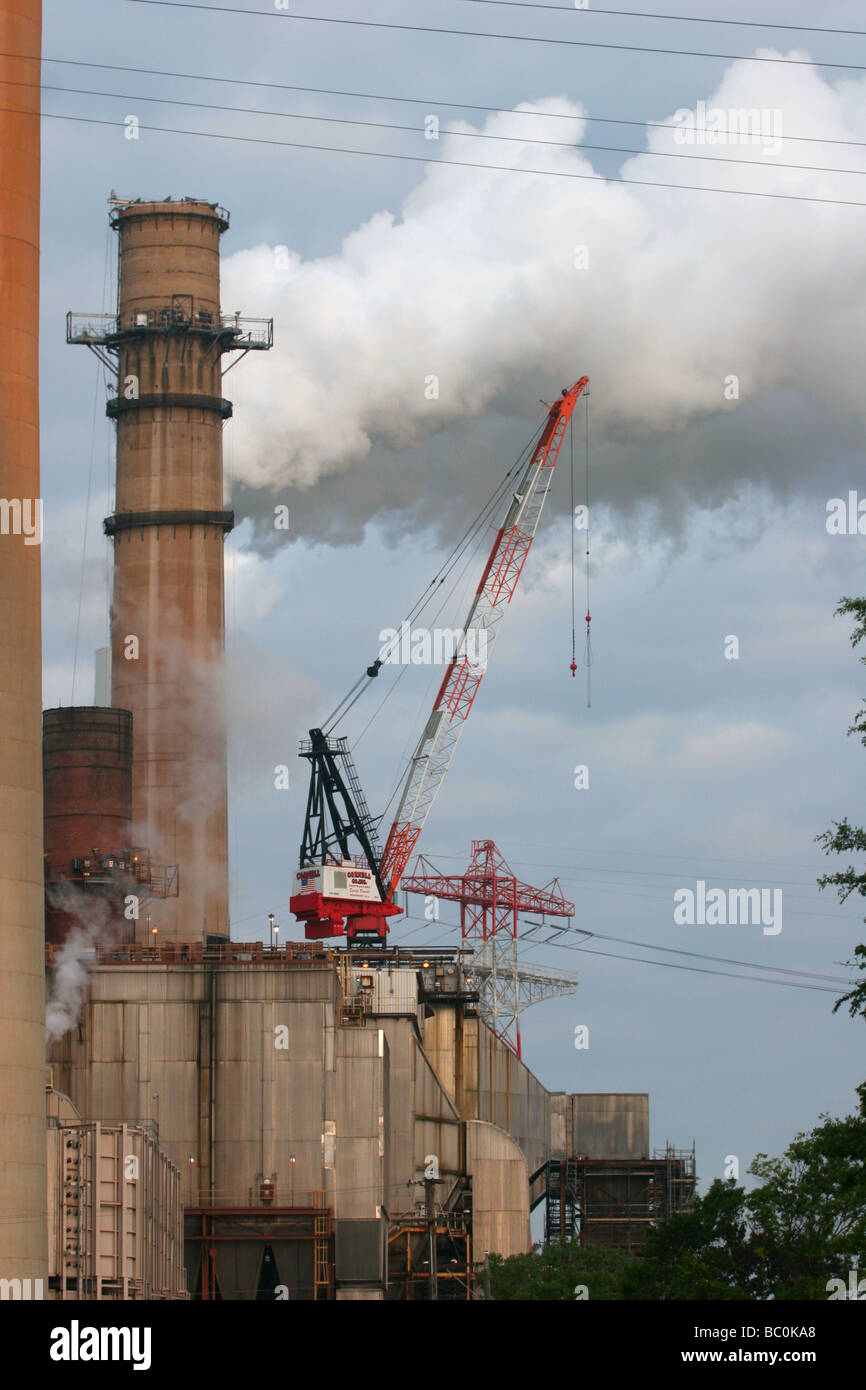 Dutch Gap coal-fired power station, Chester,Virginia,USA Stock Photo ...
