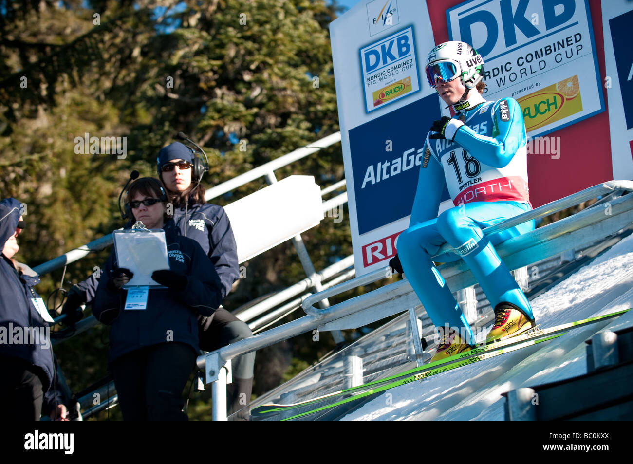 World Cup Nordic Event at the 2010 Whistler Olympic Park Stock Photo ...