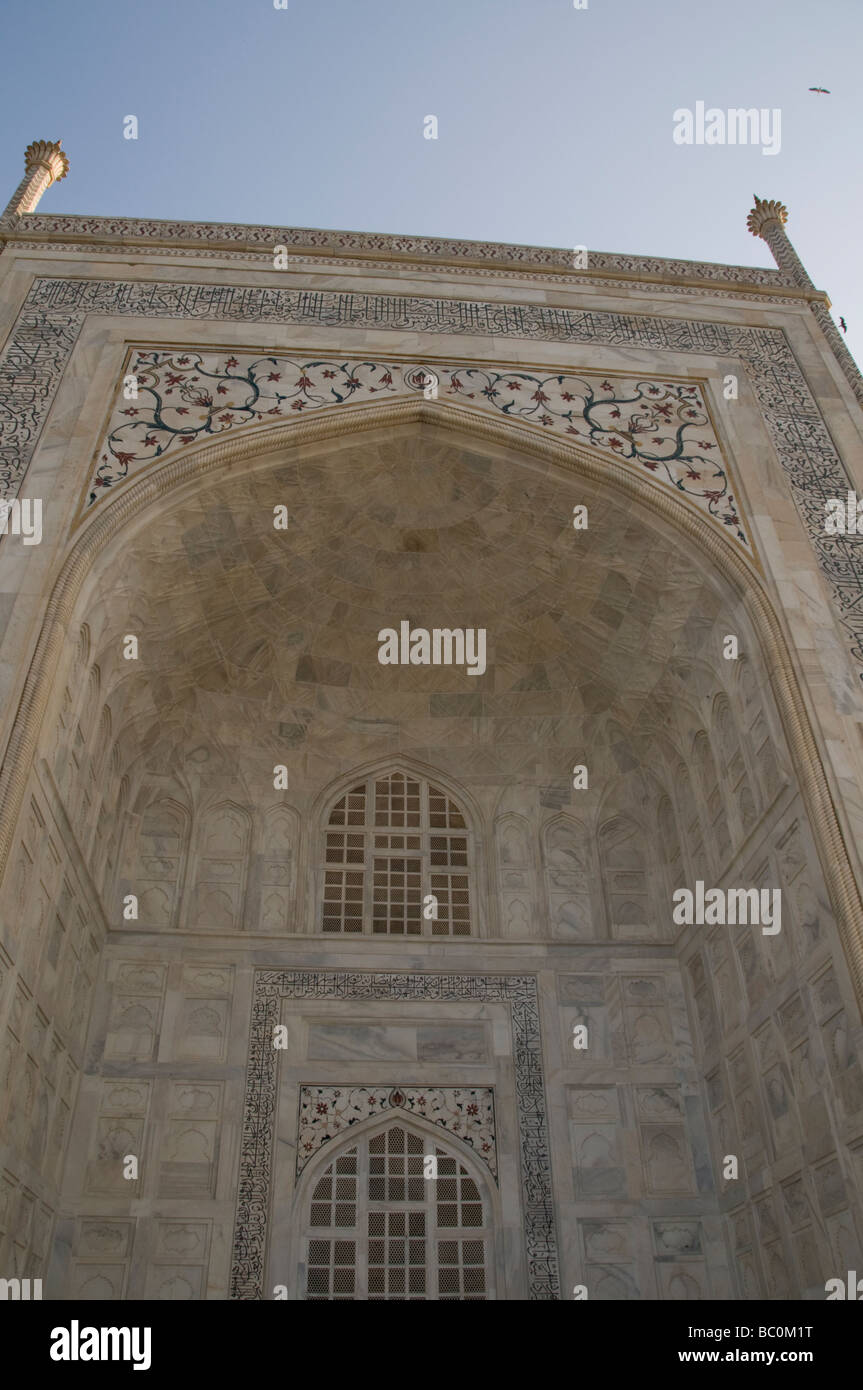 Taj Mahal,Agra.Uttar Pradesh, India.Detailed Stone and Marble Inlay ...