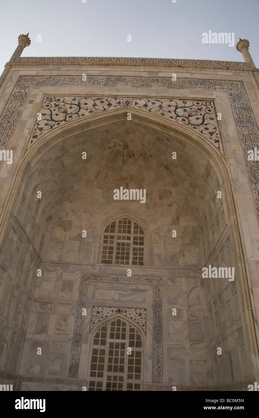Taj Mahal,Agra.Uttar Pradesh, India.Detailed Stone and Marble Inlay ...