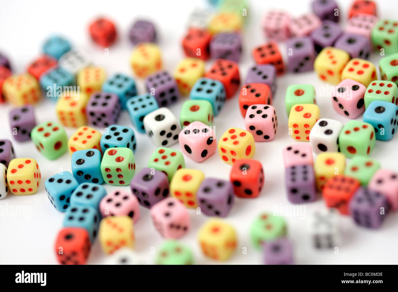 Different colored dice hi-res stock photography and images - Alamy
