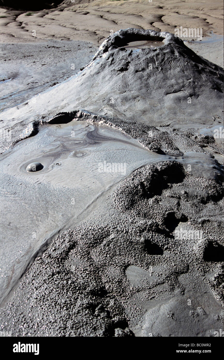 close-up with muddy volcano from Romania, Europe Stock Photo - Alamy