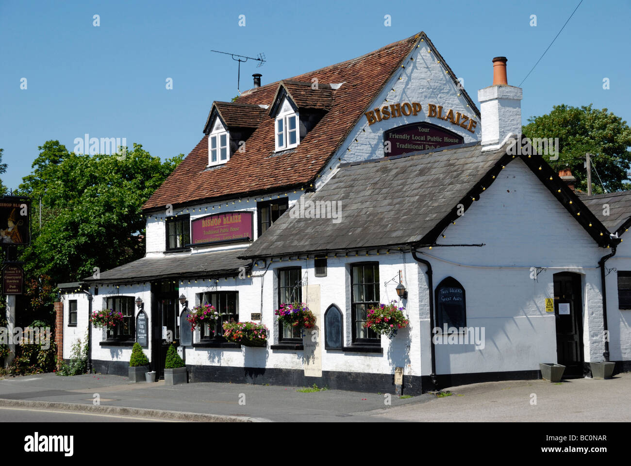 The Bishop Blaize Pub in Romsey Hampshire England Stock Photo - Alamy