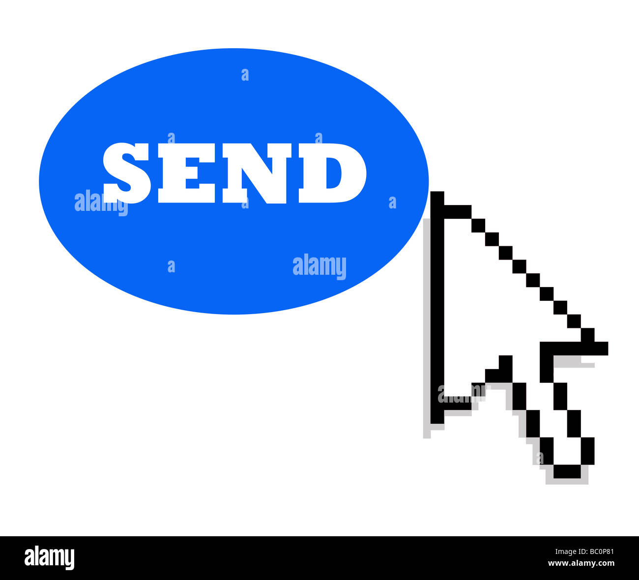 Send Button In Blue