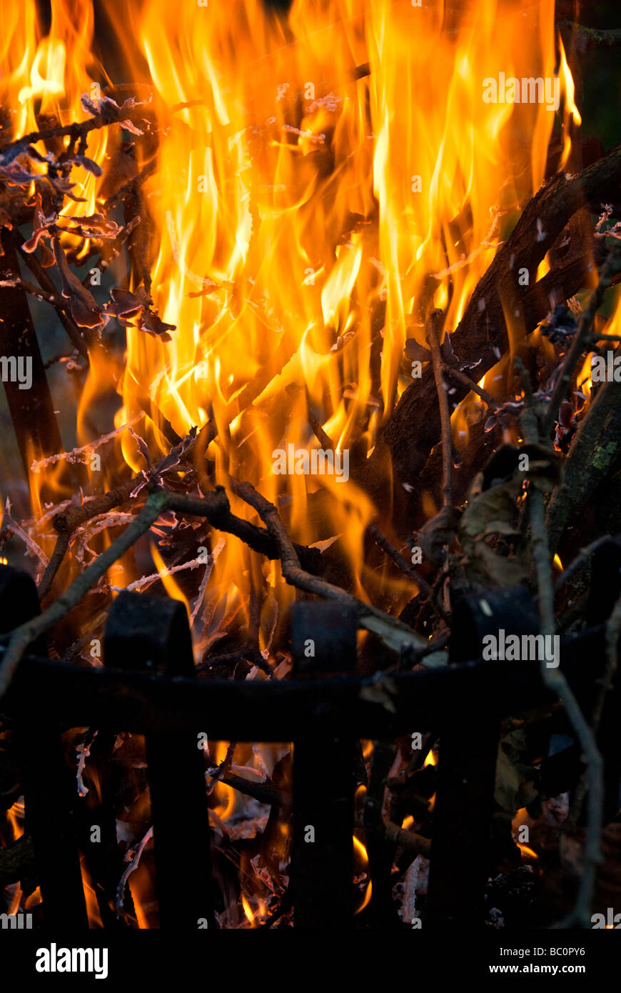 Brazier Fire Flames Stock Photo - Alamy