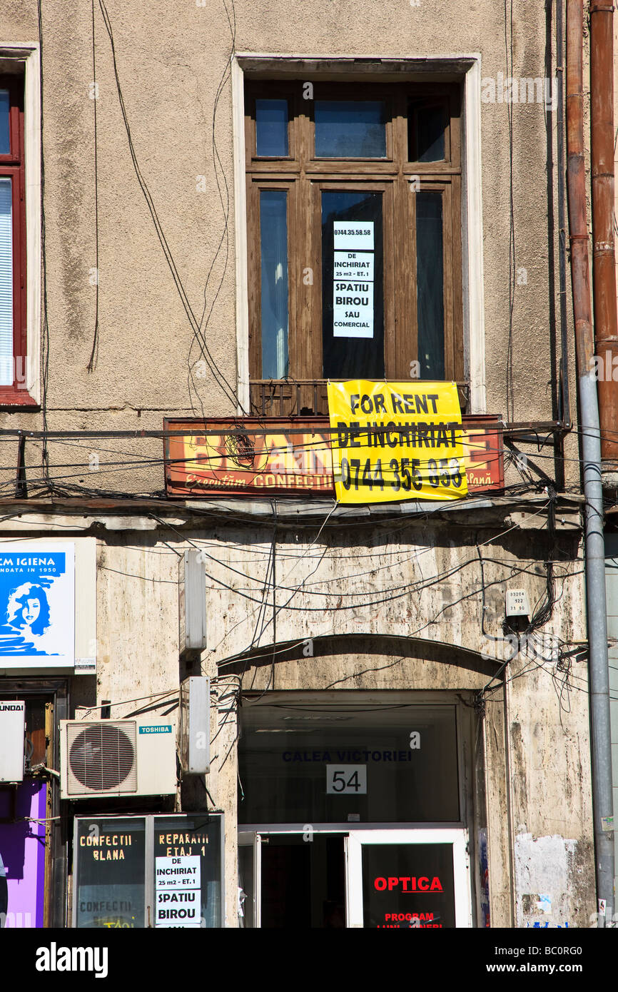 Commercial premises to rent in the center of Bucharest Romania Stock ...