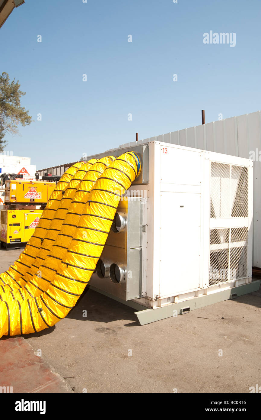 Yellow Air tubes from an air compressor Stock Photo - Alamy
