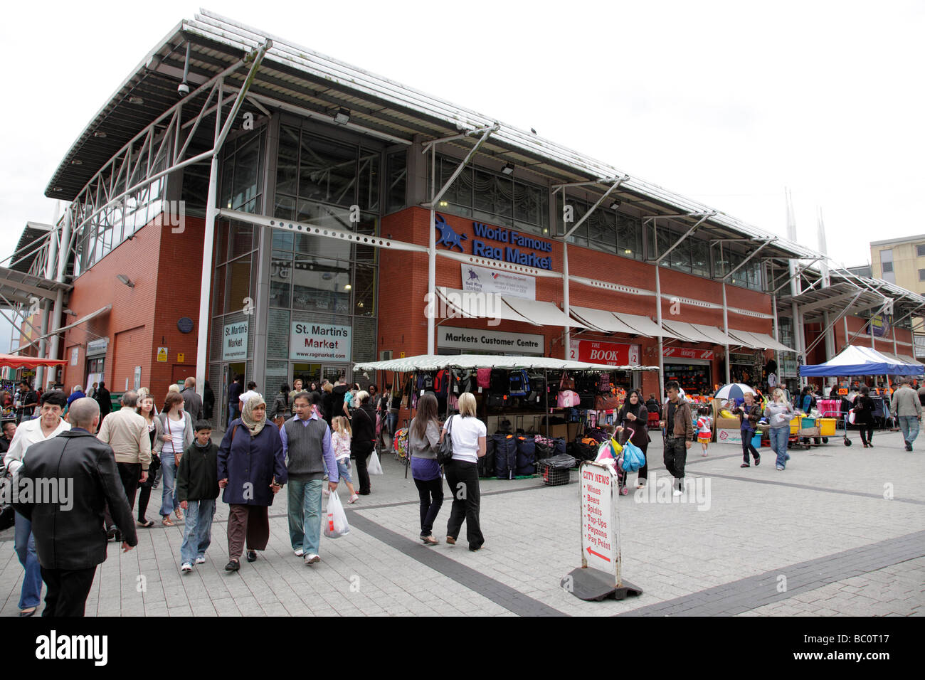 exterior of st martins market also known as the rag market part of the ...