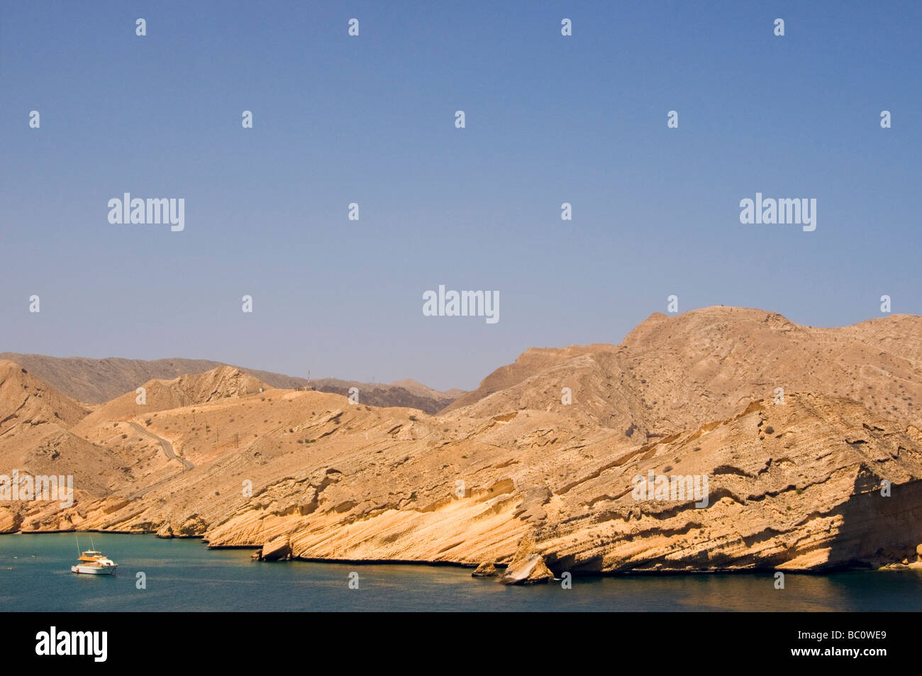 Barr Al Jissah area scenery in Muscat Oman in the Gulf of Oman Stock ...