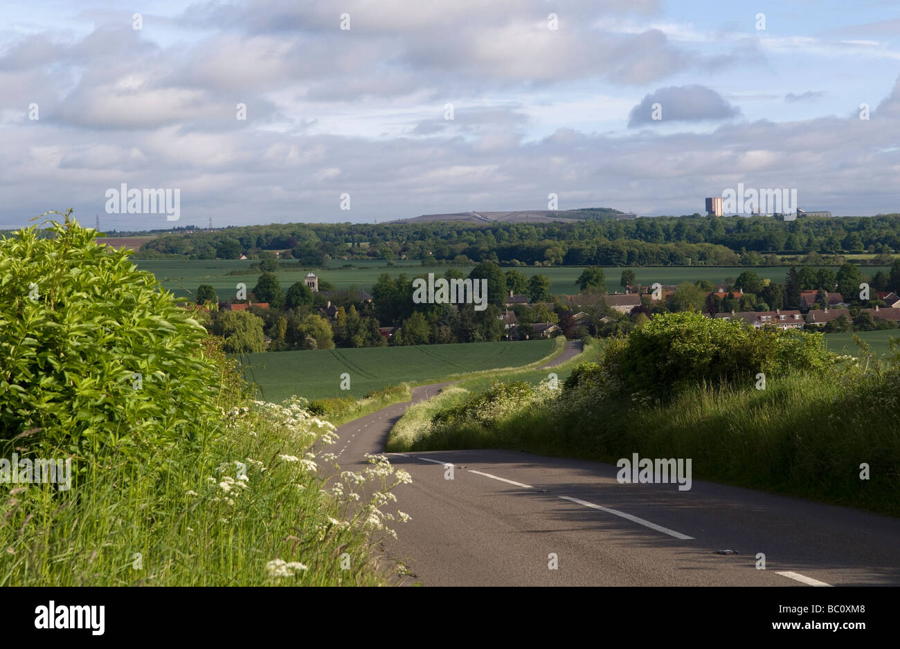 rolling countryside in South Yorkshire with Firback & Maltby in the ...