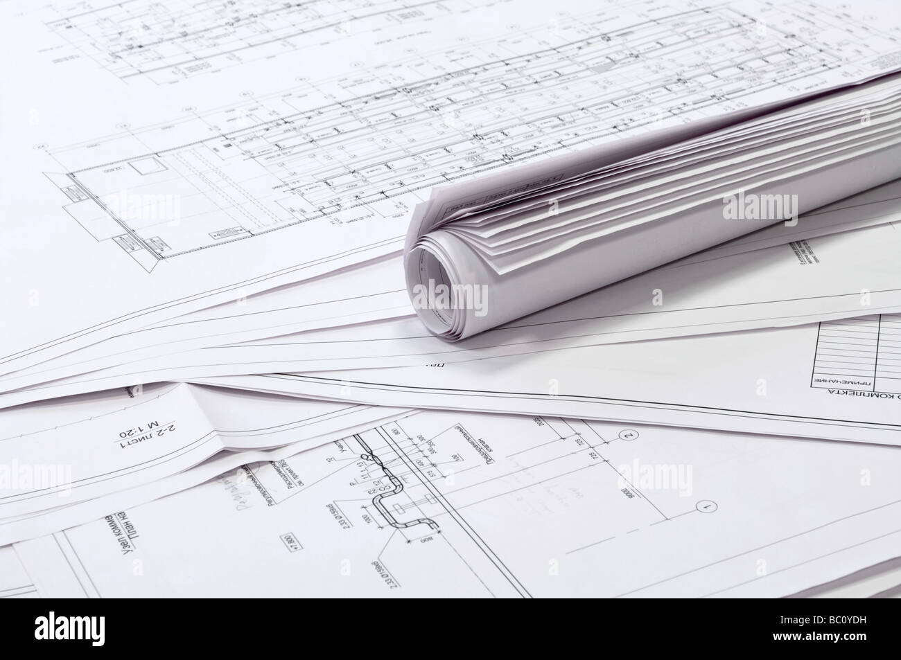 Black and white dimensional drawings are semicircle and rolled up ...