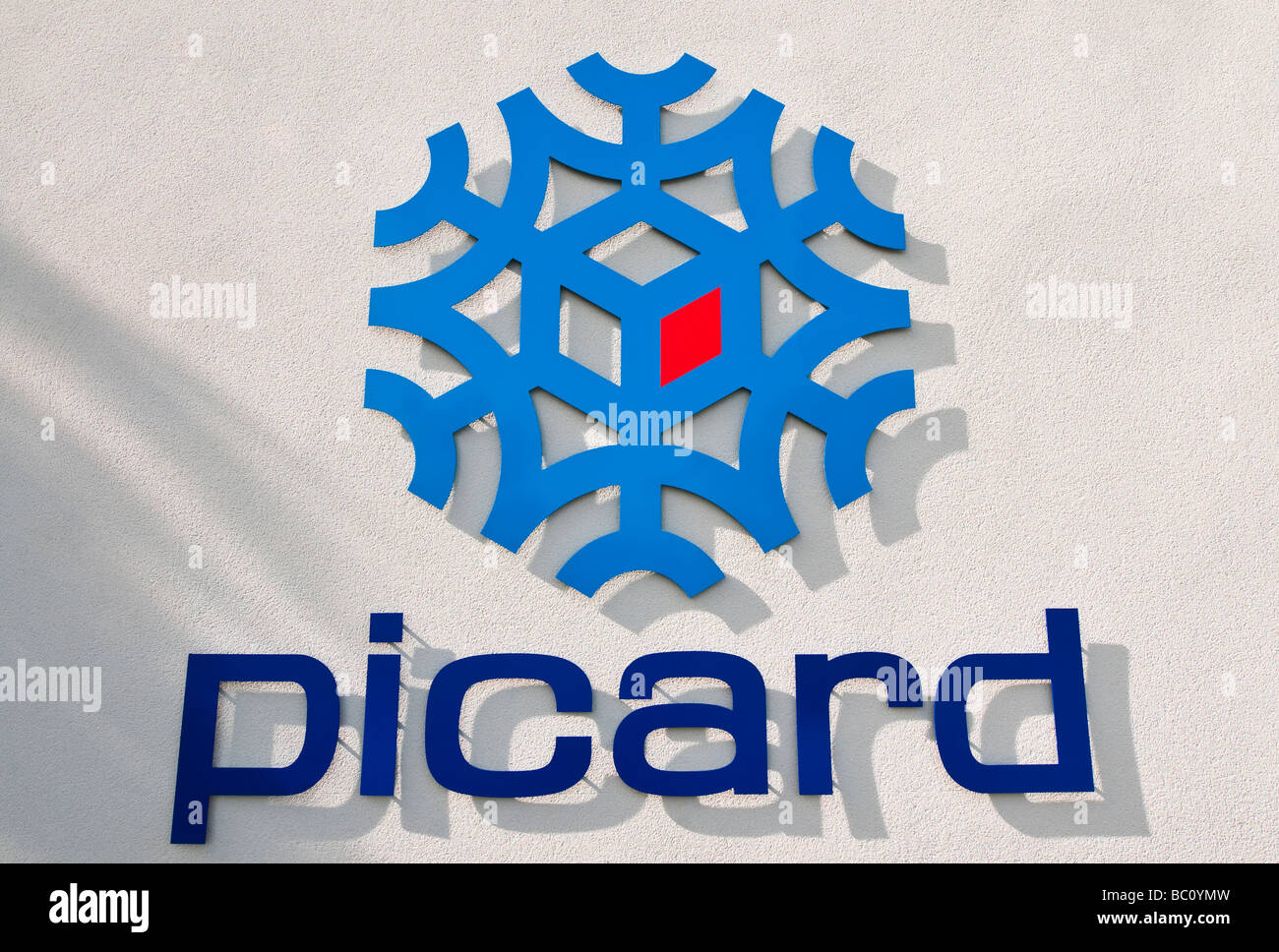 "Picard Surgelés" frozen food depot name and logo sign - Vienne, France ...