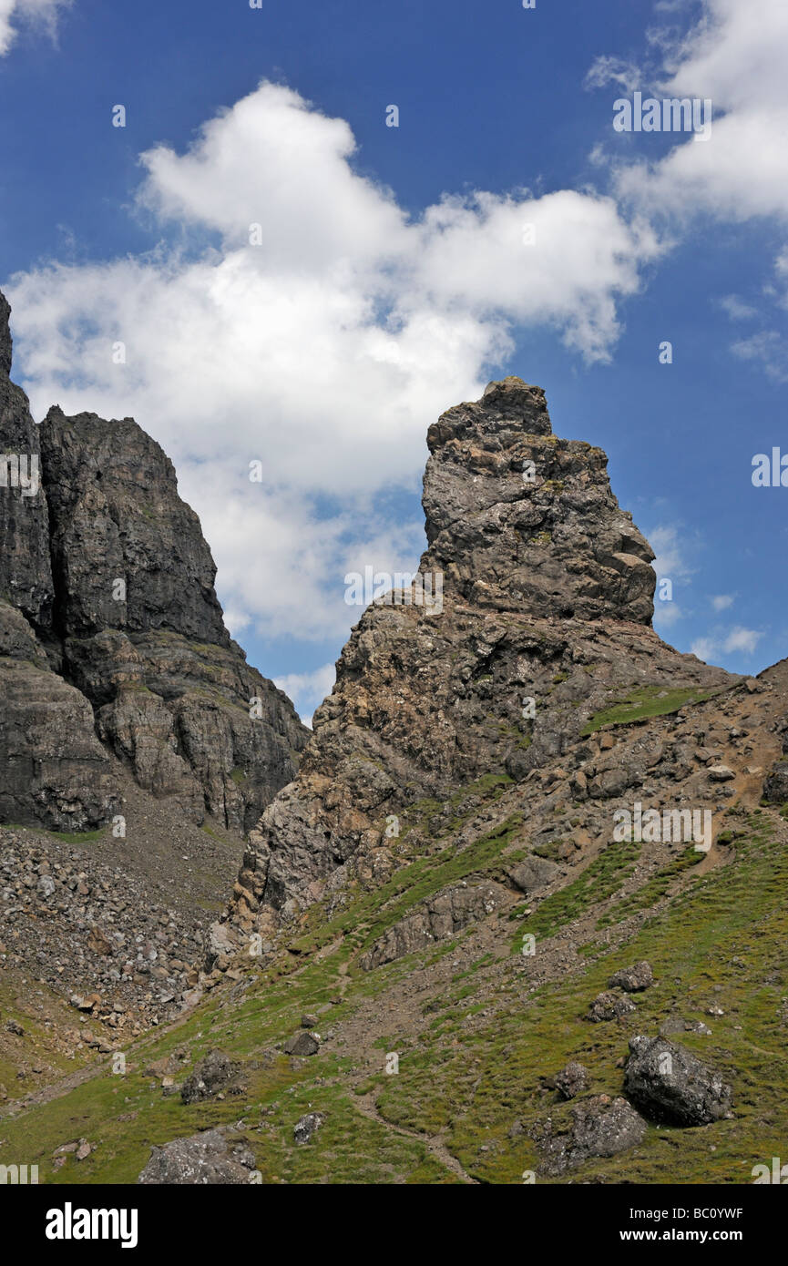 Rock formations, The Storr. Trotternish, Isle of Skye, Inner Hebrides ...