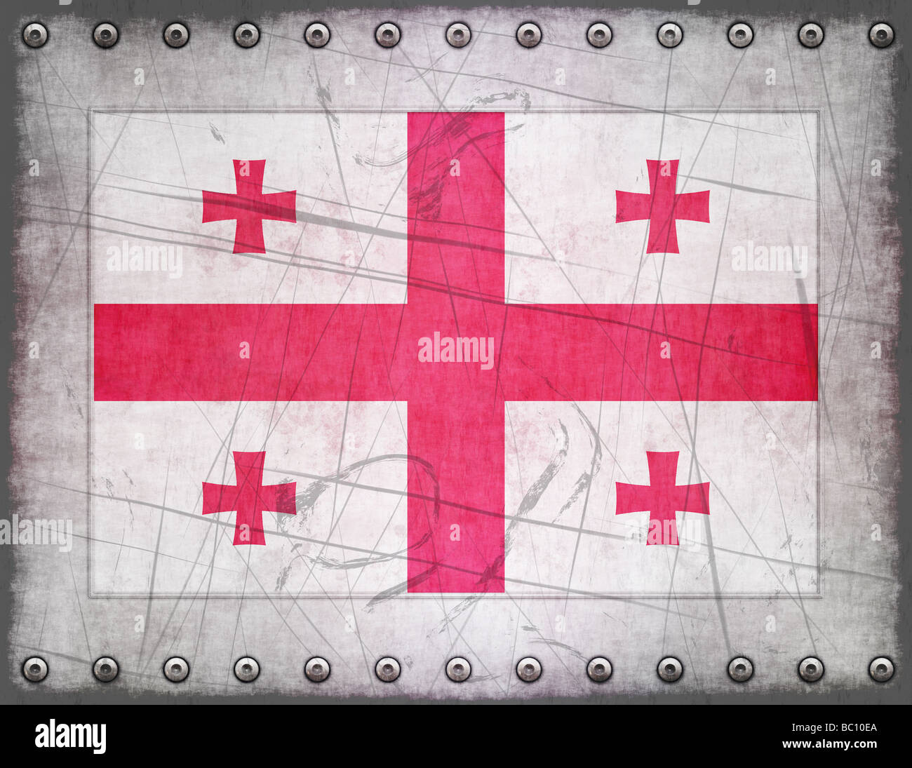 Great Image of the Flag of Georgia Stock Photo - Alamy